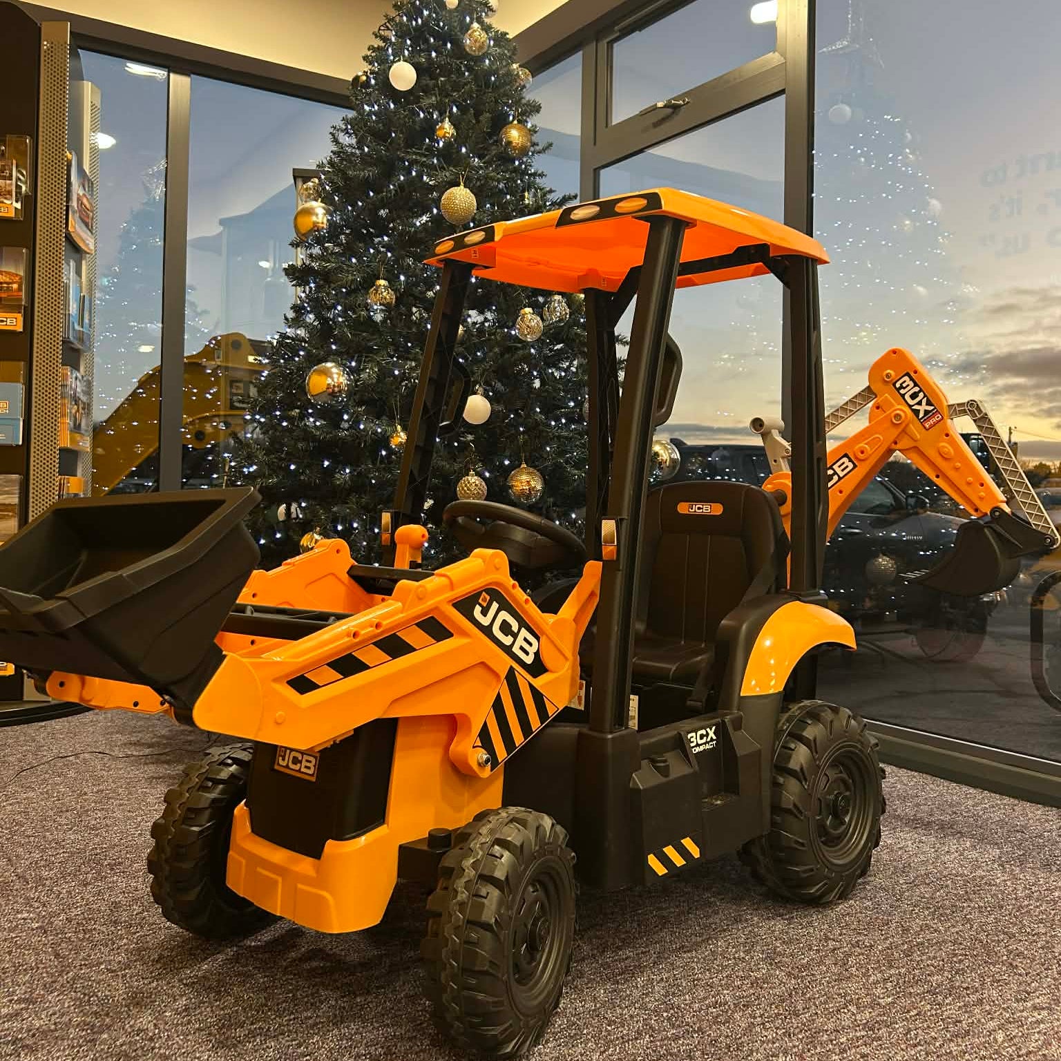 JCB 12V 3CX Backhoe Loader Kids Ride On – Dennison JCB Parts Store